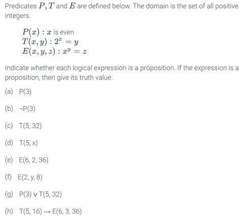 solved predicates p t and e are defined below the domain is