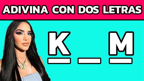 ADIVINA EL YOUTUBER CON DOS LETRAS Pon A Prueba Tu Mente Con Este