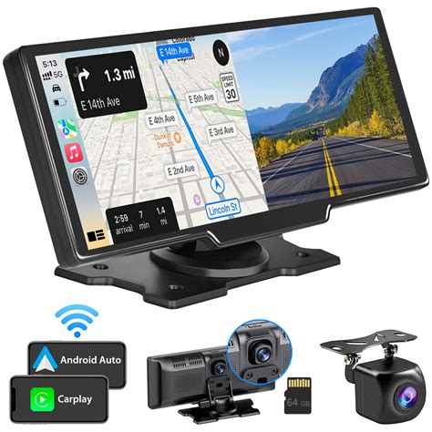 Buy WestodsPortable Wireless Carplay Car Stereo With 2 5K Dash Cam 9