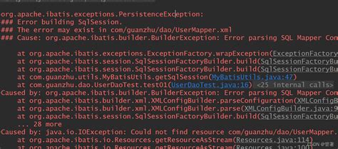 org apache ibatis exceptions persistenceexception ersistence persistenceexception com example