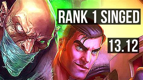 Singed Vs Jayce Top Rank Singed M Mastery