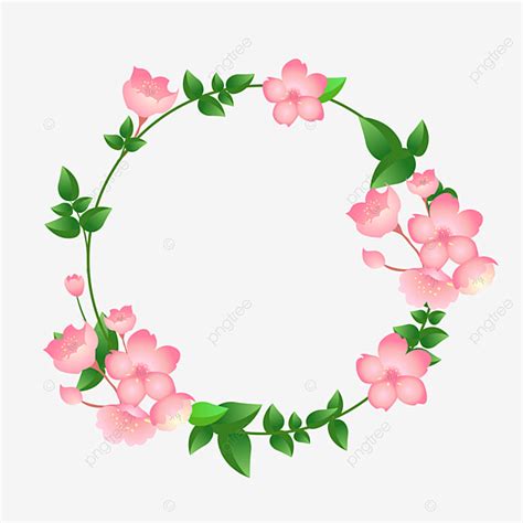 粉色櫻花花朵邊框 櫻花剪貼畫 文框 花向量圖案素材免費下載PNGEPS和AI素材下載 Pngtree