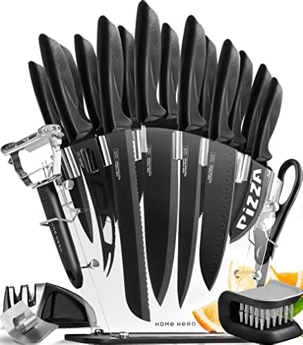 Amazon Home Hero Pcs Kitchen Knife Set With Sharpener High