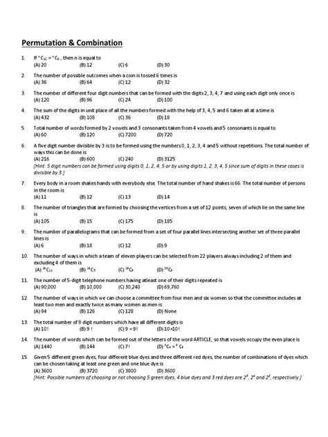 permutation and combination pdf teaching mathematics