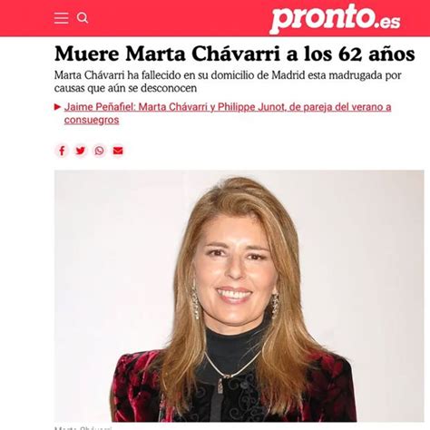 Muere Marta Chávarri a los 63 años