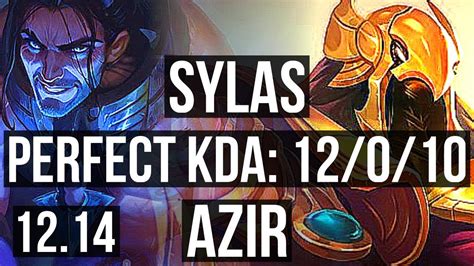 SYLAS Vs AZIR MID 12 0 10 68 Winrate Legendary KR Grandmaster