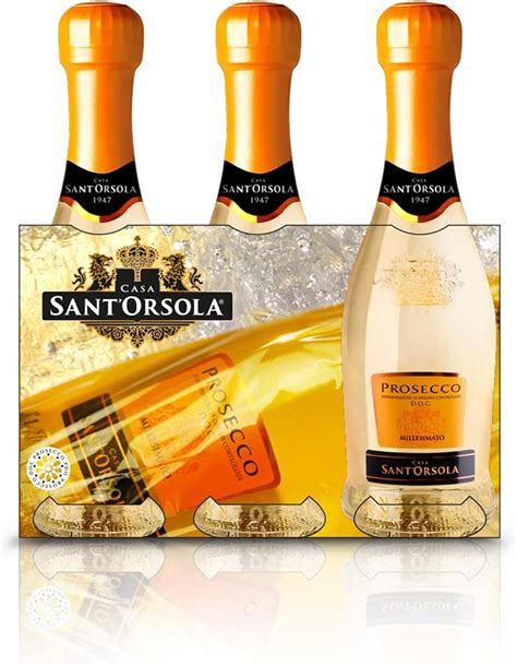 Casa Sant Orsola Prosecco D O C Extra Dry Millesimato Baby 3 X 200ml
