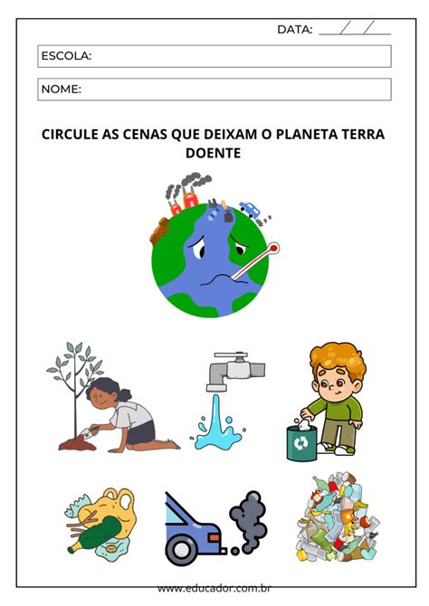 15 atividades sobre o meio ambiente para educação infantil Educador