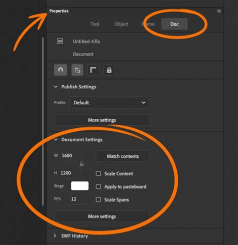 Setting Up A New Document In Adobe Animate Animation Juice