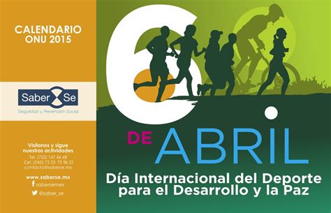 D A Internacional Del Deporte Para El Desarrollo Y La Paz De Abril