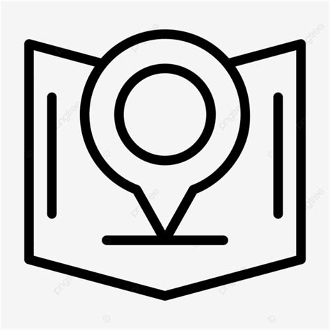 Map Line Icon Vector Map Icon Address Gps PNG And Vector With