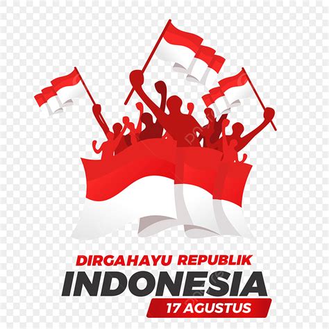 Dirgahayu Indonesia Vector Hd PNG Images Greeting Of Dirgahayu