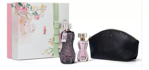 Kit Perfume Glamour Secrets Black O Boticário Desodorante Colônia