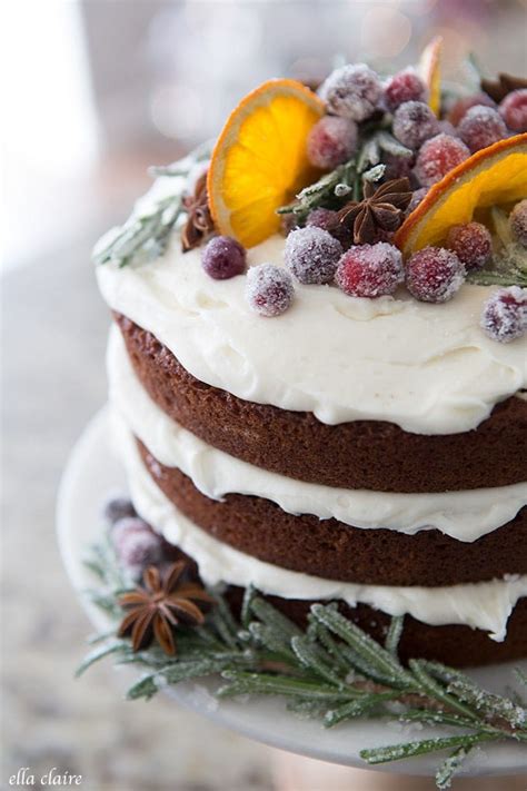 Gingerbread Cake With Cream Cheese Frosting