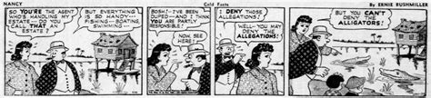 Nancy Comic Strip 19410128 Featuring Aunt Fritzi Ritz Panel By Ernie Bushmiller In Philip R