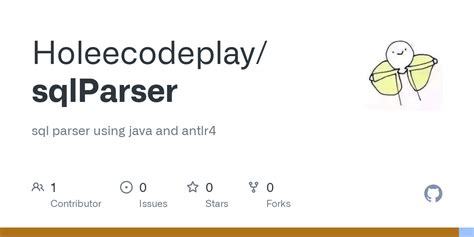 github holeecodeplay sqlparser sql parser using java and antlr4