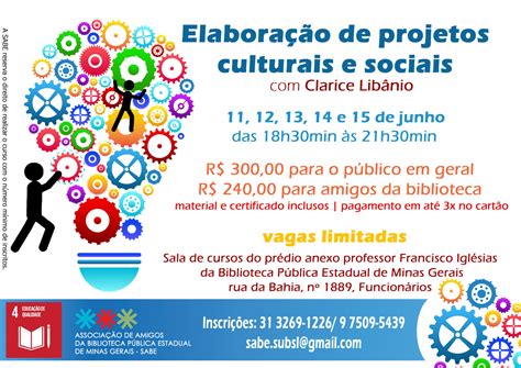 Curso Elaboração de Projetos Culturais e Sociais CRB 6