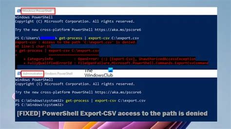 acceso de ruta csv de exportación de powershell denegado tutorial gratuito de excel en comohowto