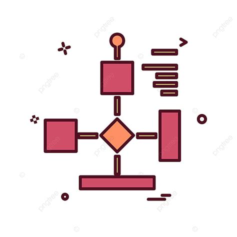 Diagrama De Flujo De Diseño De Icono Vector PNG Diagrama De Flujo