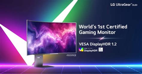 LG S New UltraGear OLED 45GS95QE First Gaming Monitor With VESA