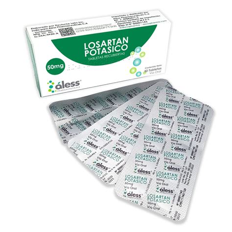 Losartan Potásico 50mg Alesspharma