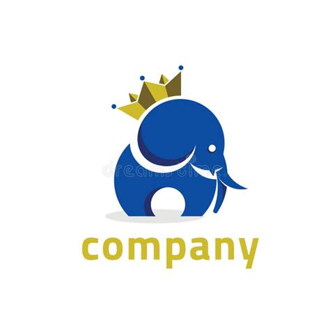 Logotipo de elefant king ilustración del vector Ilustración de