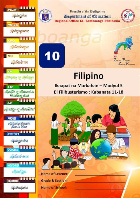 PDF 10 1 Filipino Ikaapat Na Markahan Modyul 5 El Filibusterismo