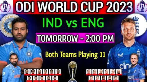 India Vs England World Cup Playing 11 2023 Ind Vs Eng ODI Playing 11