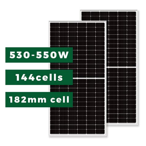 550W Half Cut Mono Solar Panel Fusion Of Mbb And Half Cut Cells