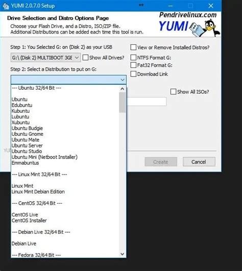 Créer une clé USB Bootable multi ISO avec YUMI Multiboot USB Creator