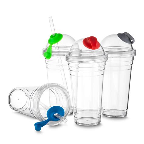 Copo Plastico Tampa E Canudo Personalizado GH Brindes Personalizados