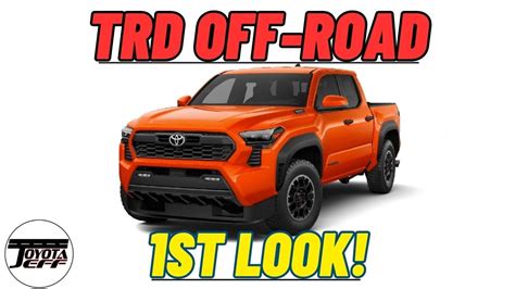 2024 Tacoma TRD Off Road 1st Look Key Features YouTube
