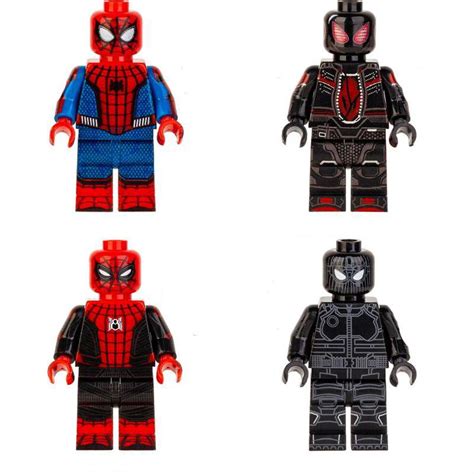 Miles Morales Spider Man Stealth Suit Minifigures Lego Compatible