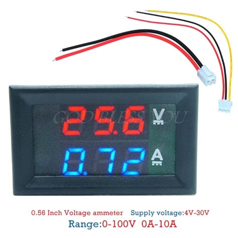 Mini Digital Voltmeter Ammeter Dc V A Panel Volt Voltage