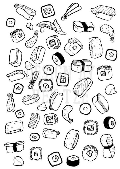 Total 58 Imagen Dibujos De Sushi Para Colorear Viaterra Mx