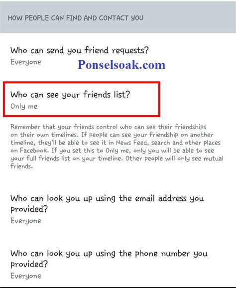 2 Cara Menyembunyikan Daftar Teman Di Facebook