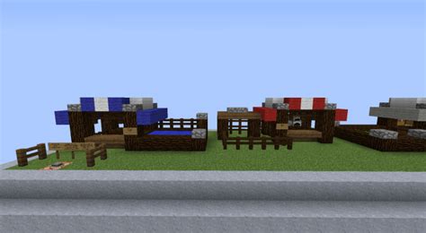 Market Stalls Schematics Minecraft Map