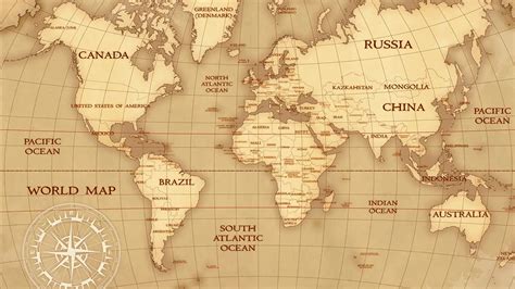 Acheter Une Carte Du Monde Vintage