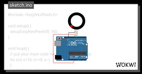 neopixels ring ii wokwi esp32 stm32 arduino simulator