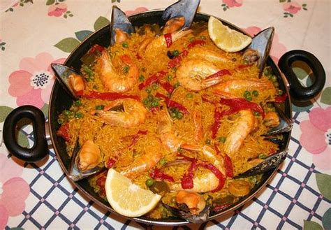 Receta De Paella De Marisco Con Pollo Unareceta