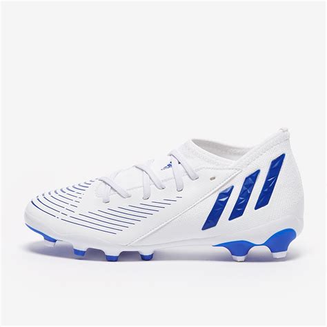 adidas Predator Edge 3 MG para niños Blanco Hi Res Azul Blanco