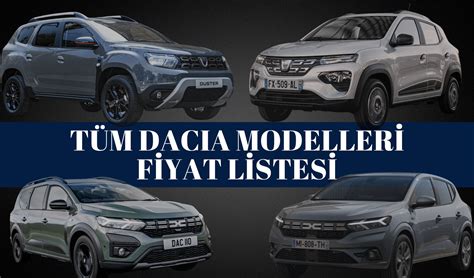 Dacia Fiyat Listesi Sandero Stepway Duster Jogger Ve Spring