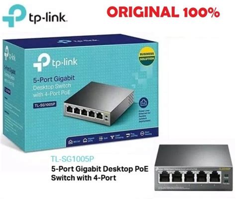 Jual Tl Sg P Tplink Port Gigabit Desktop Poe Switch With Port Di