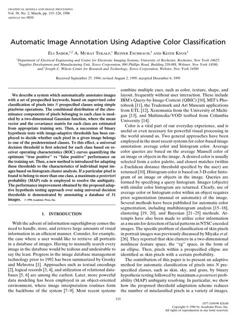 pdf automatic image annotation using adaptive color classification