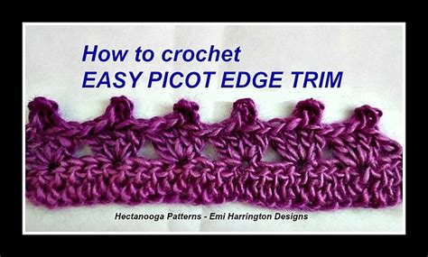 Ravelry 2017 Picot Trim Edging Pattern By Emi Harrington