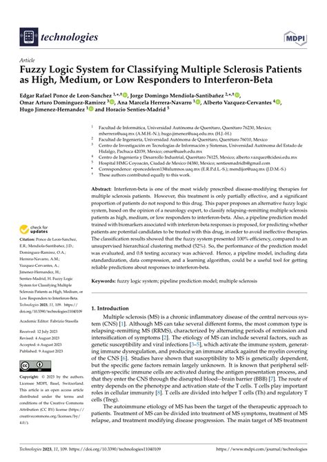 pdf fuzzy logic system for classifying multiple sclerosis patients as high medium or low