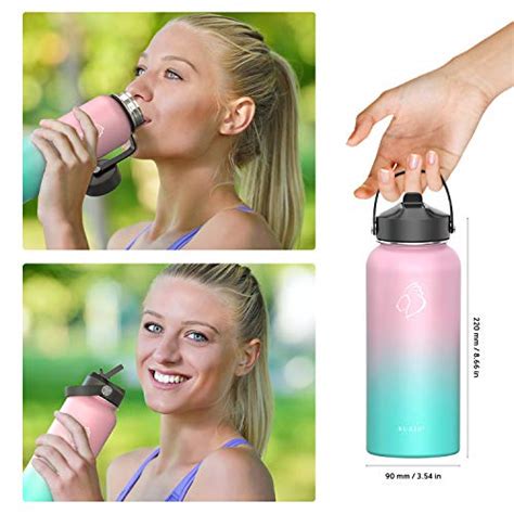 BUZIO Stainless Steel Water Bottle 32 Oz Vacuum Insulated Double Wall