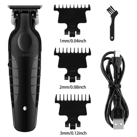 Maquina De Cortar Cabelo Aparador De Barba Kemei 2299 Acabamento