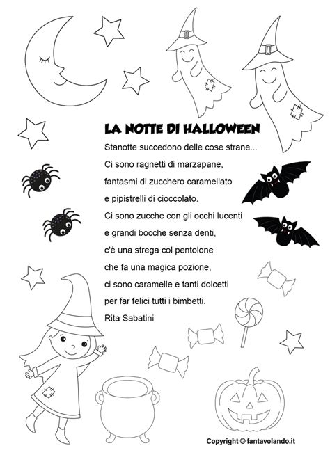 Groviglio Piastrella Trascinare Poesie Di Halloween Da Stampare
