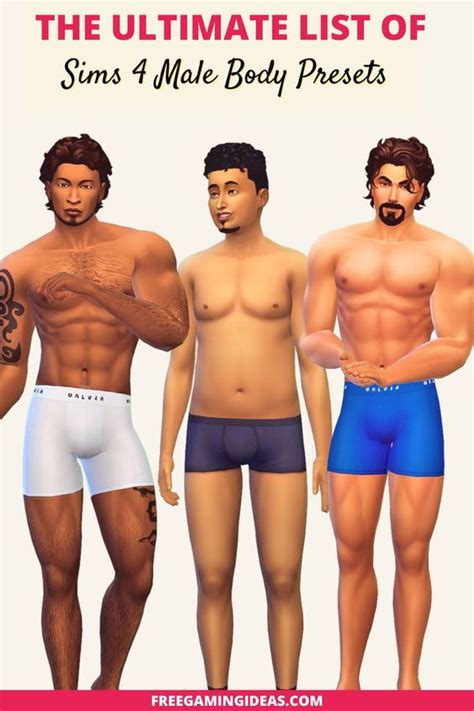 Sims 4 Body Presets 27 Stunning Body Mods For Realistic Sims